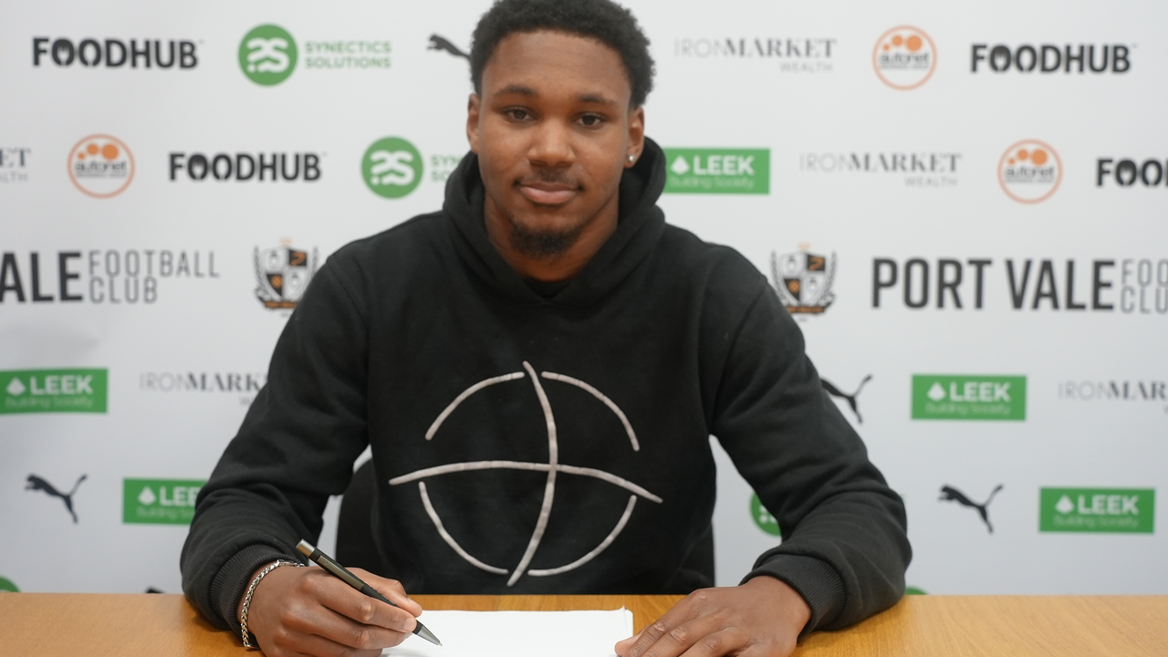 Jemiah Umolu is a Valiant | Port Vale FC