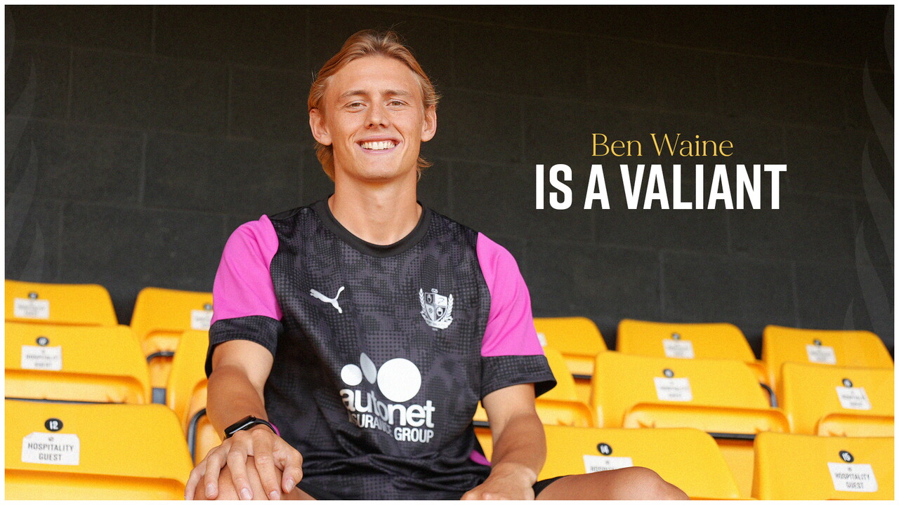 Ben Waine is a Valiant! | Port Vale FC