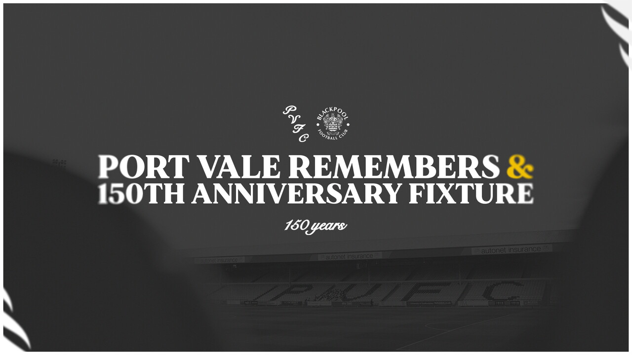Dates confirmed for Port Vale Remembers fixture and 150th anniversary ...