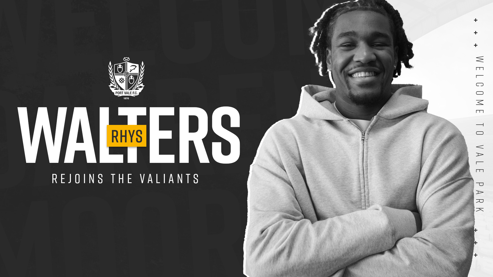 Rhys Walters rejoins the Valiants | Port Vale FC