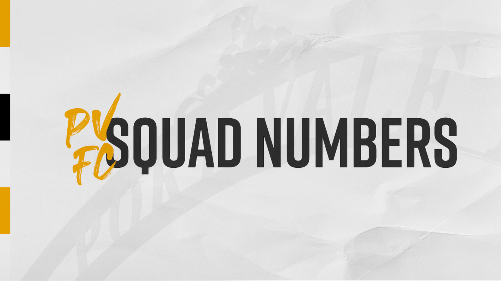 2023/24 Squad Numbers Confirmed | Port Vale FC