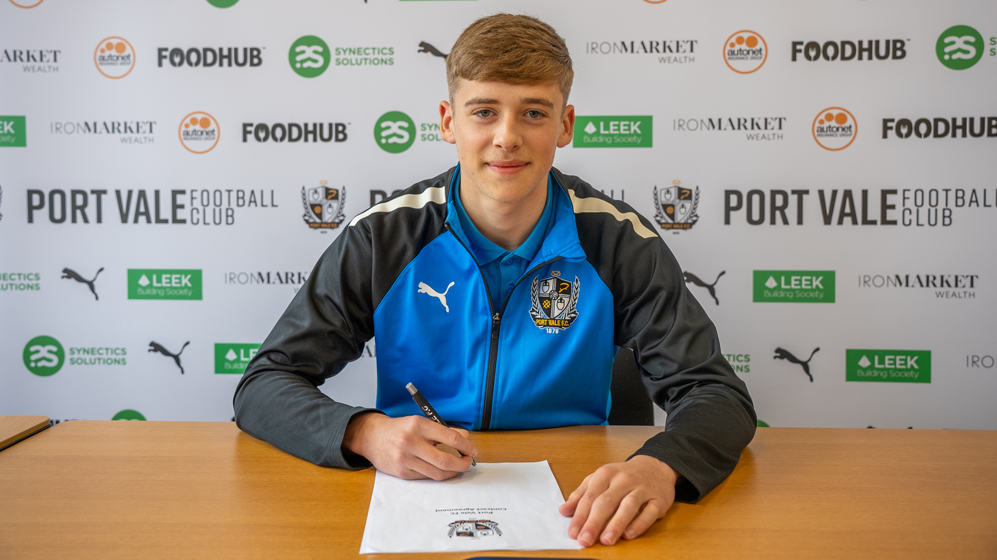 Jack Shorrock signs first professional contract with Port Vale FC | Port Vale FC