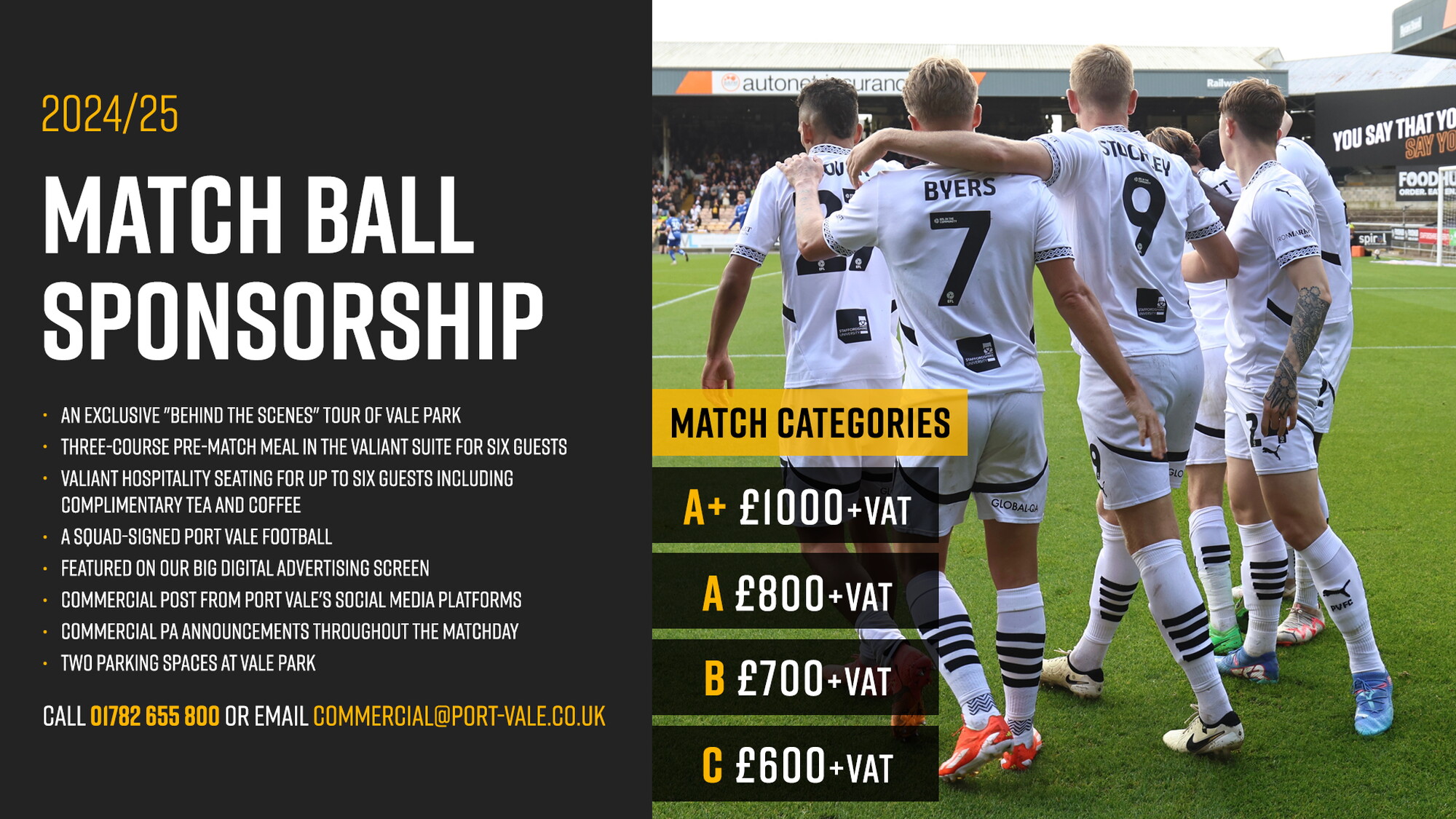 Sponsorship | Port Vale FC