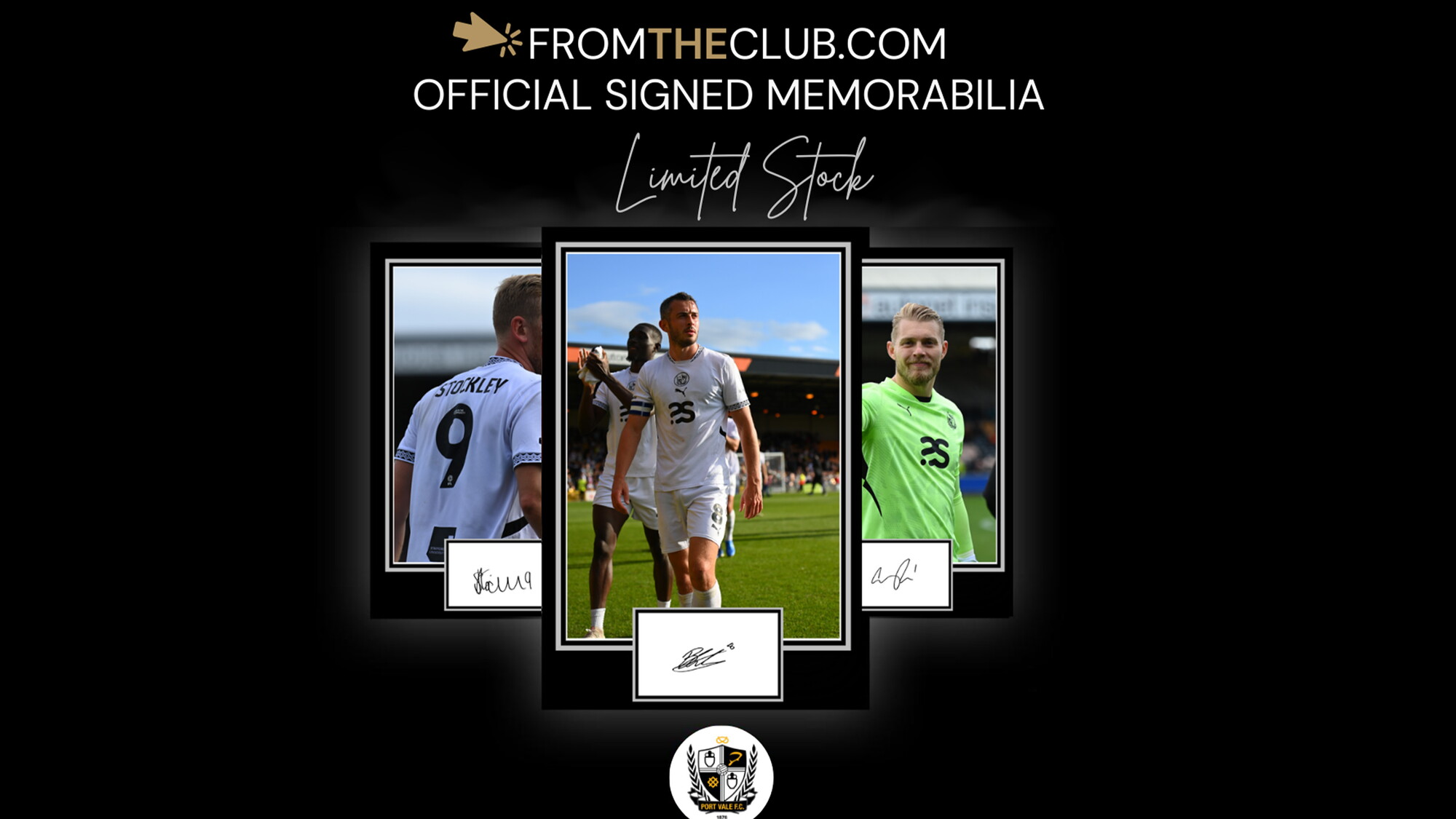 New signed Vale merchandise available with From the Club! | Port Vale FC