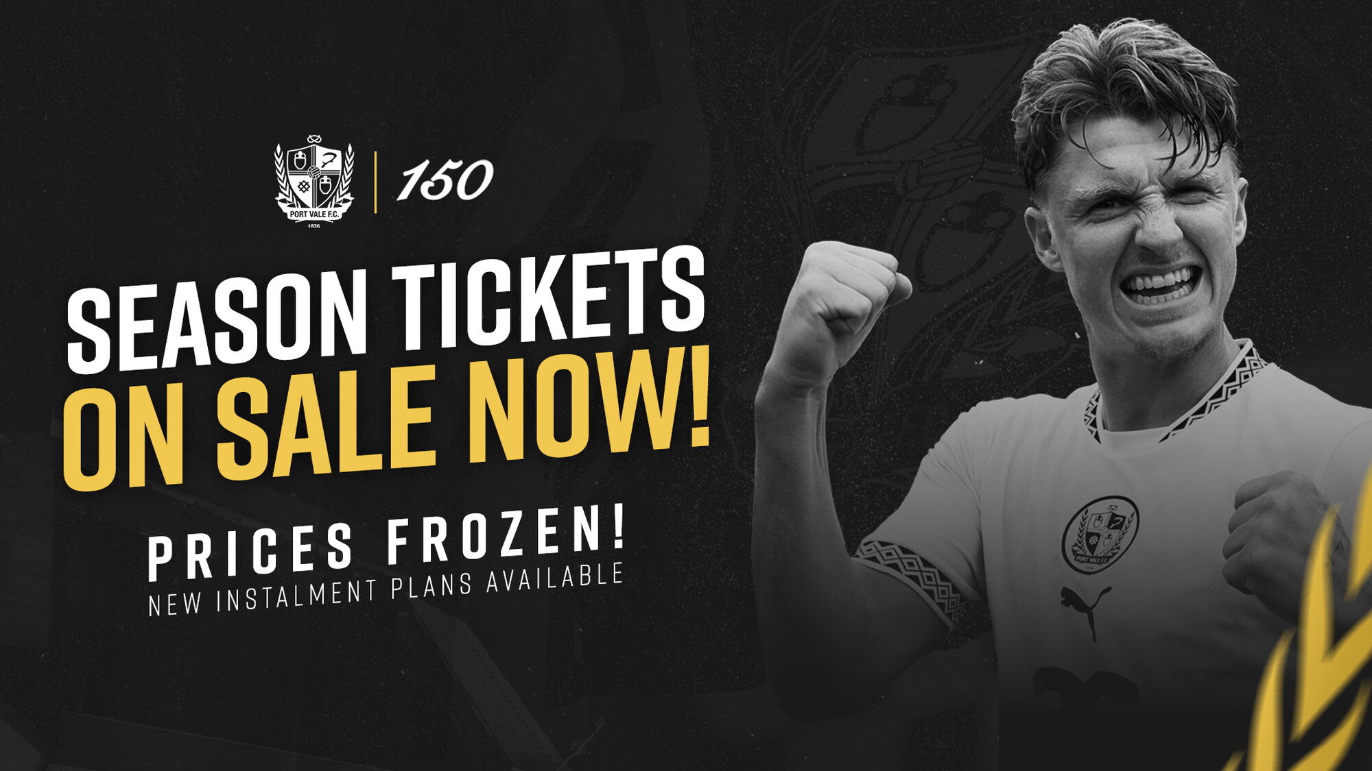 Season ticket prices frozen for second consecutive season! | Port Vale FC