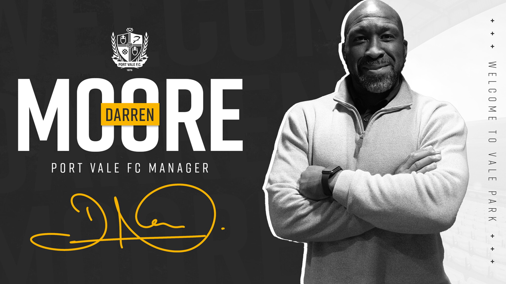 Port Vale FC Appoint Darren Moore as Manager | Port Vale FC