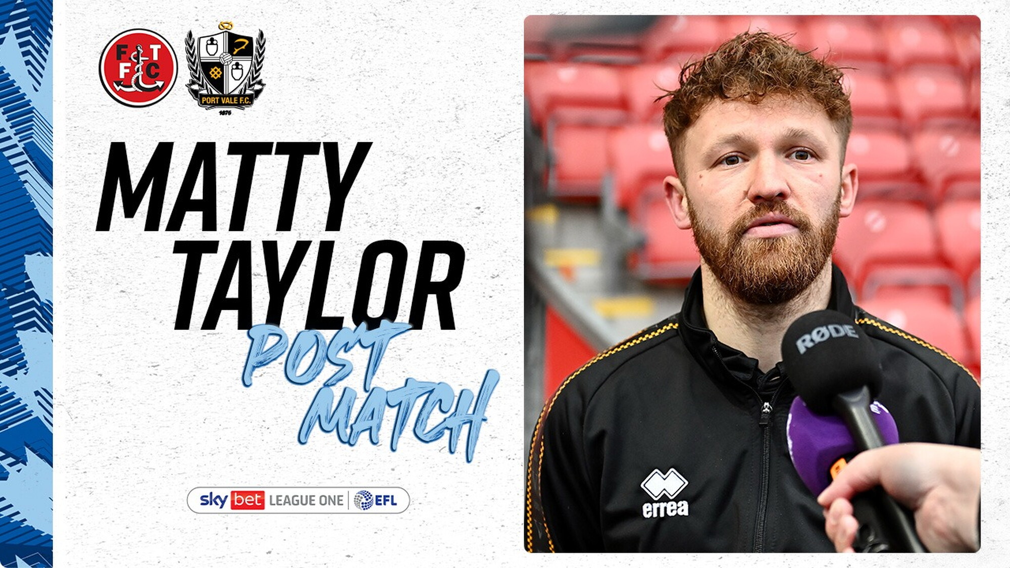 Matty Taylor | “Delighted to get off the mark” | Port Vale FC