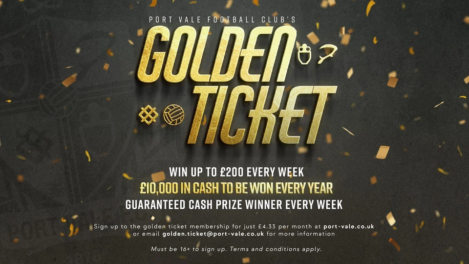 Golden Ticket | Port Vale FC