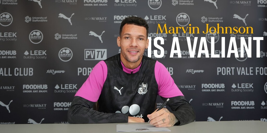 Marvin Johnson is a Valiant! | Port Vale FC