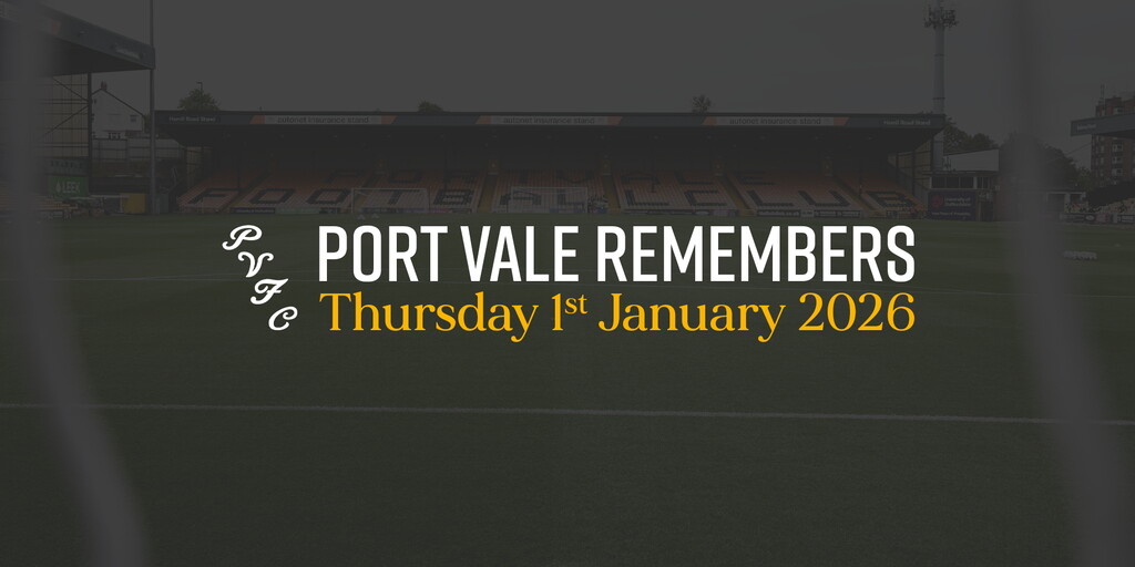 'Port Vale Remembers' Fixture to be held on 1st January | Port Vale FC