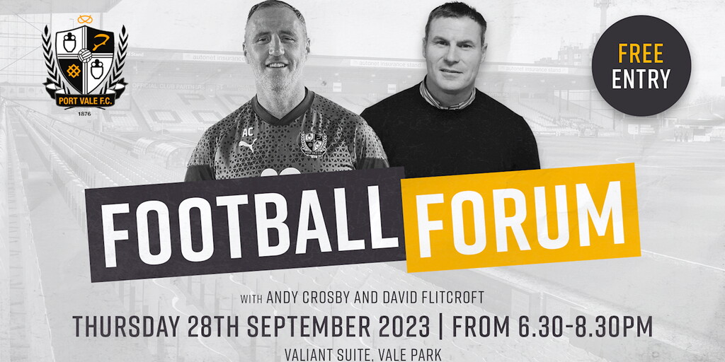 Club to hold second Football Forum | Port Vale FC