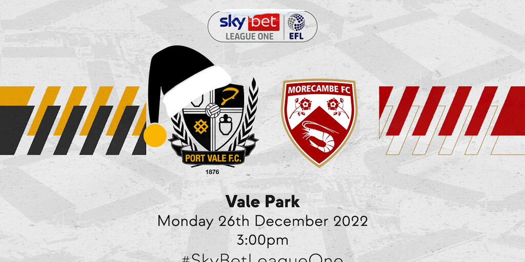 Buy Tickets | Port Vale vs Morecambe | Port Vale FC