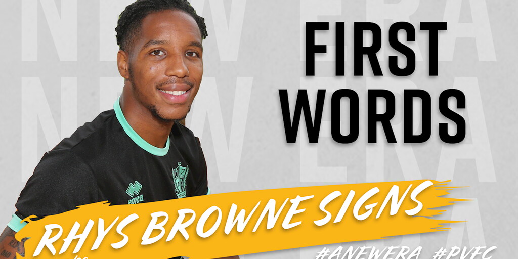 first words from Browne | Port Vale FC